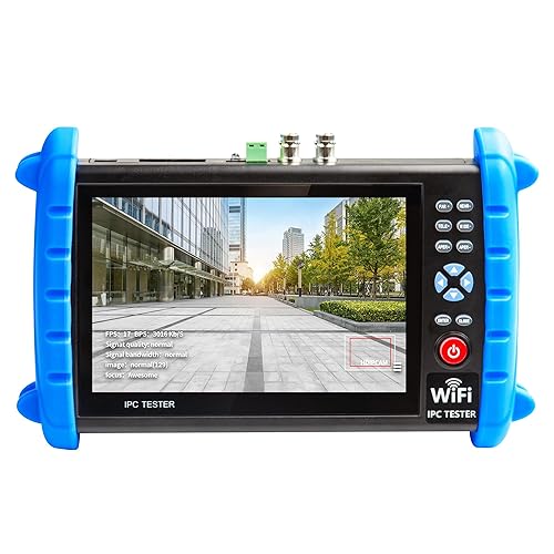 RAINLEOTI CCTV Camera Tester 7" IPS Touch Screen 6K 12mp IP Camera ...