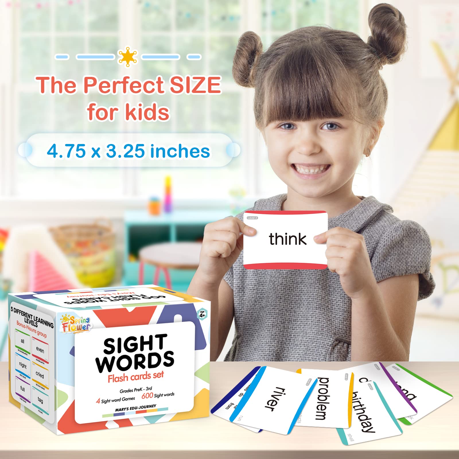 Mua Springflower 600 Sight Words Flash Cards, Dolch & Fry High ...