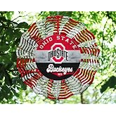 Amazon.com: 10 Inch Ohio Basketball Football Sports Wind Spinner Yard ...