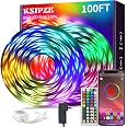Amazon.com: KSIPZE 100ft Led Strip Lights (2 Rolls of 50ft) RGB Music ...