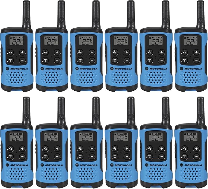 Amazon.com: Motorola Talkabout T100 Two-Way Radio, 16 Mile, 12 Pack ...