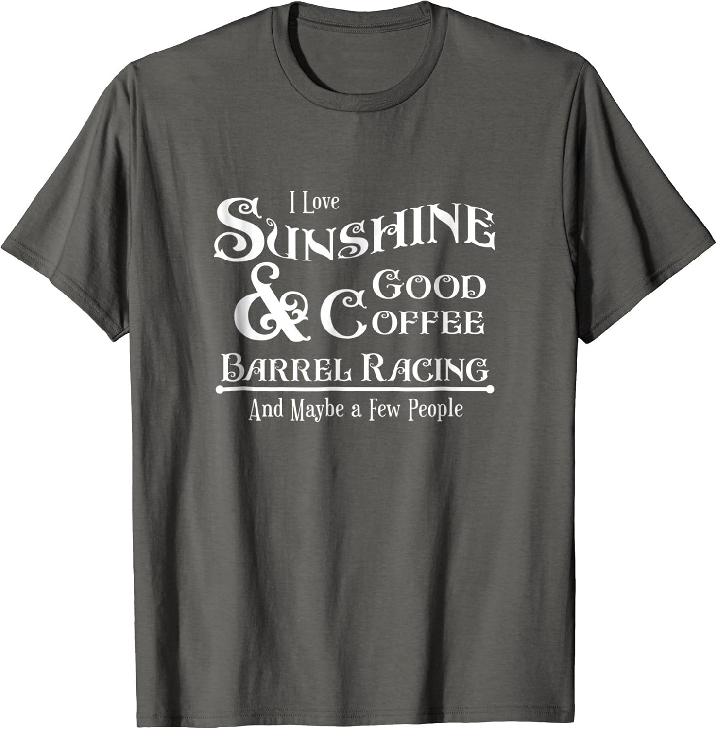 Amazon.com: Funny Barrel Racing Gifts T Shirts Barrel Racer TShirts Tee ...
