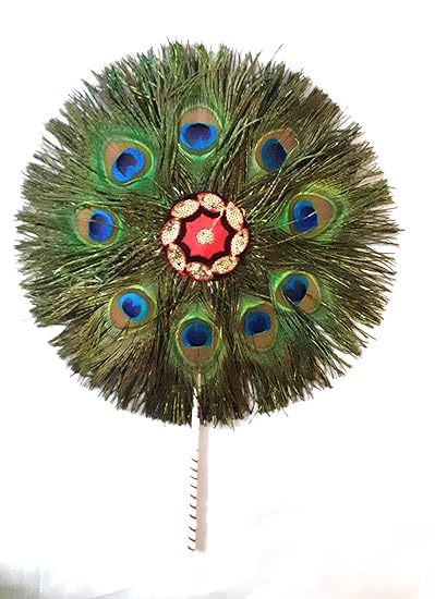 Buy GOVIND & SONS TRADERS Peacock Feather/More pankh Fan/Morpankh ...