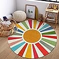 Amazon.com: STARUIA Round Boho Rug 6 Ft Washable Round Area Rug for ...