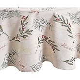 Amazon.com: Elrene Home Fashions Winter Holiday Berry Bordered ...