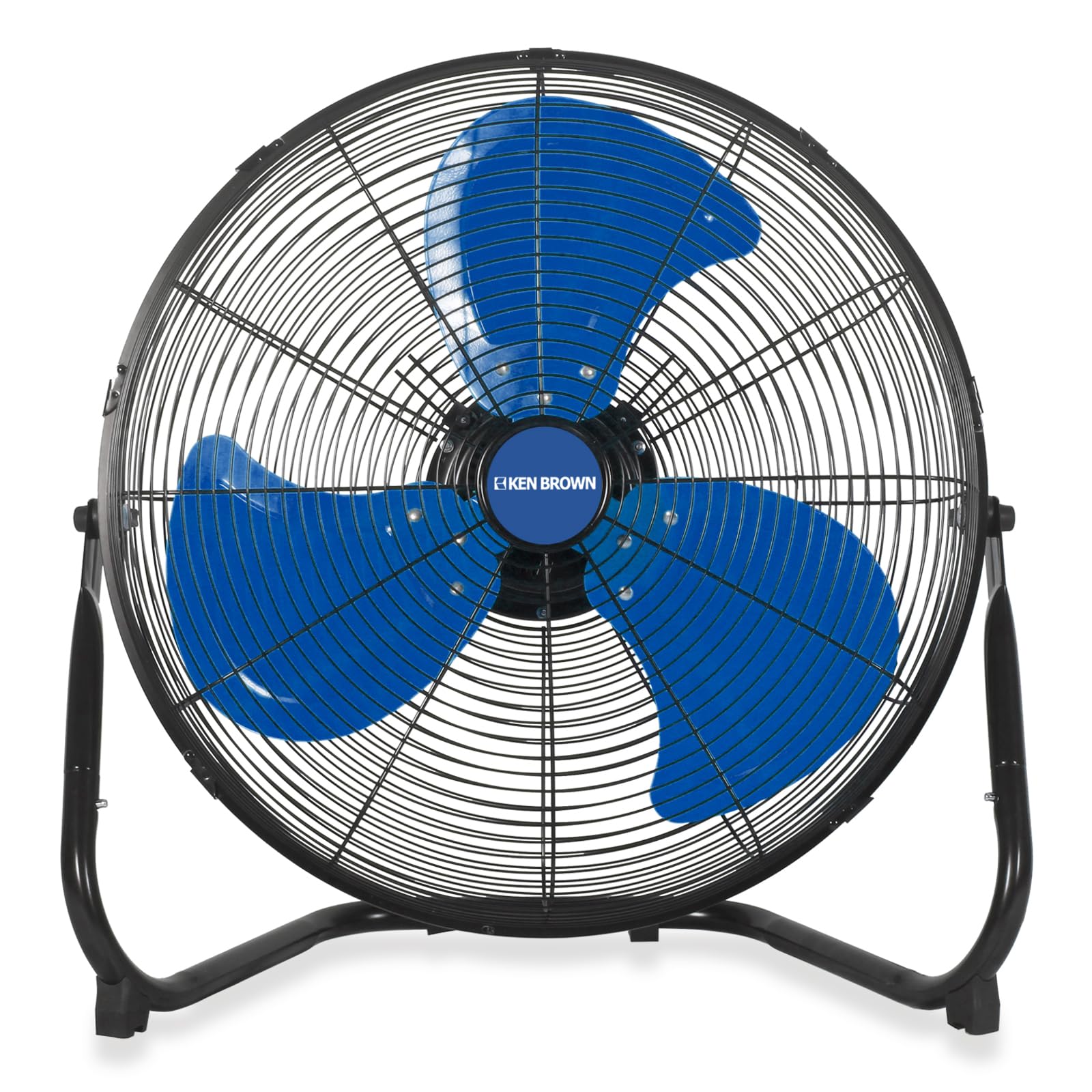 Mua KEN BROWN 20 Inch High Velocity Floor Fan Blue, box fan, 3-speed, 3 ...