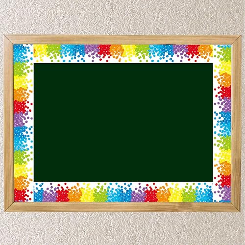 Rainbow Border 65.6 Feet Rainbow Bulletin Board Borders, Colorful ...