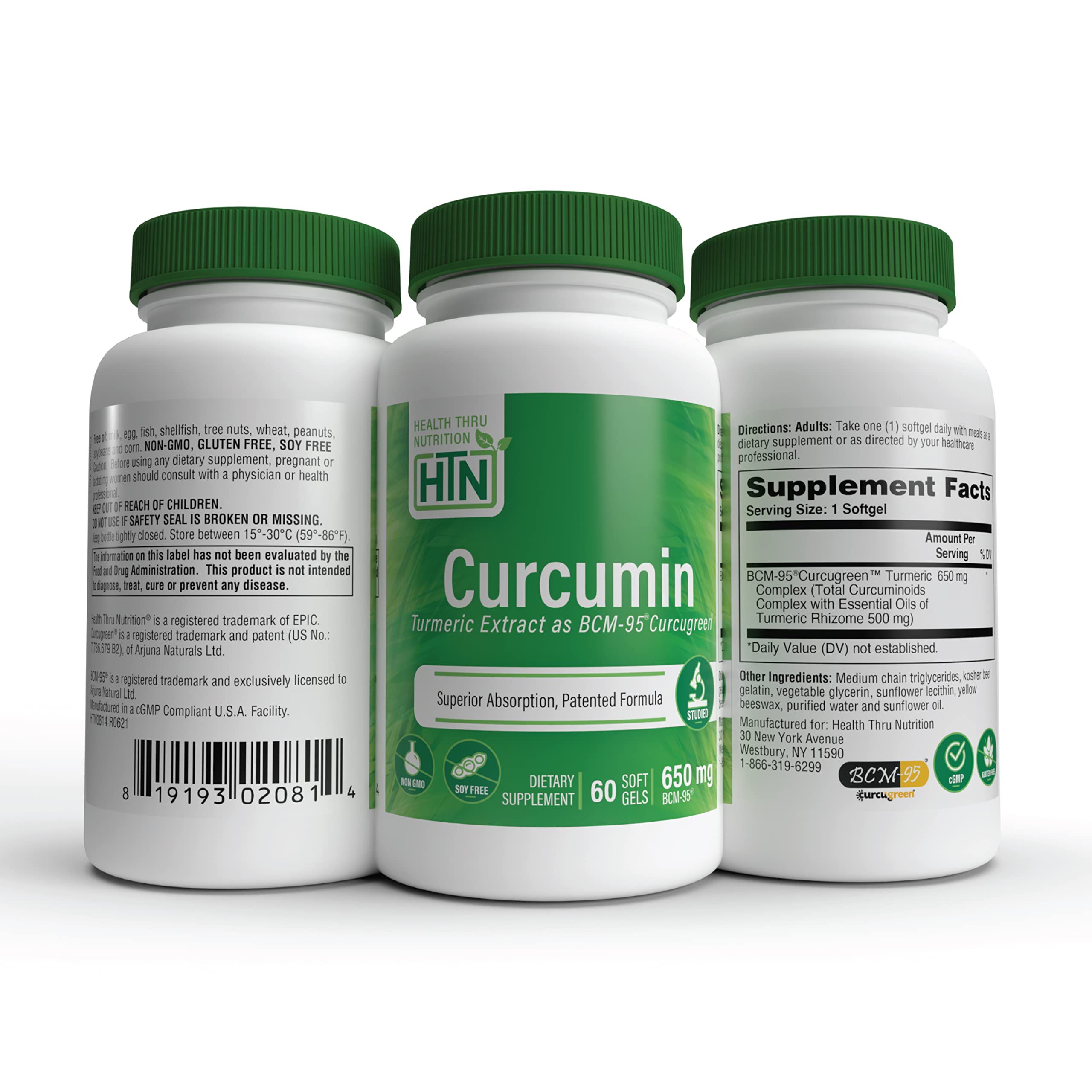 Mua Health Thru Nutrition Curcumin 650mg BCM-95 Curcugreen | Turmeric ...