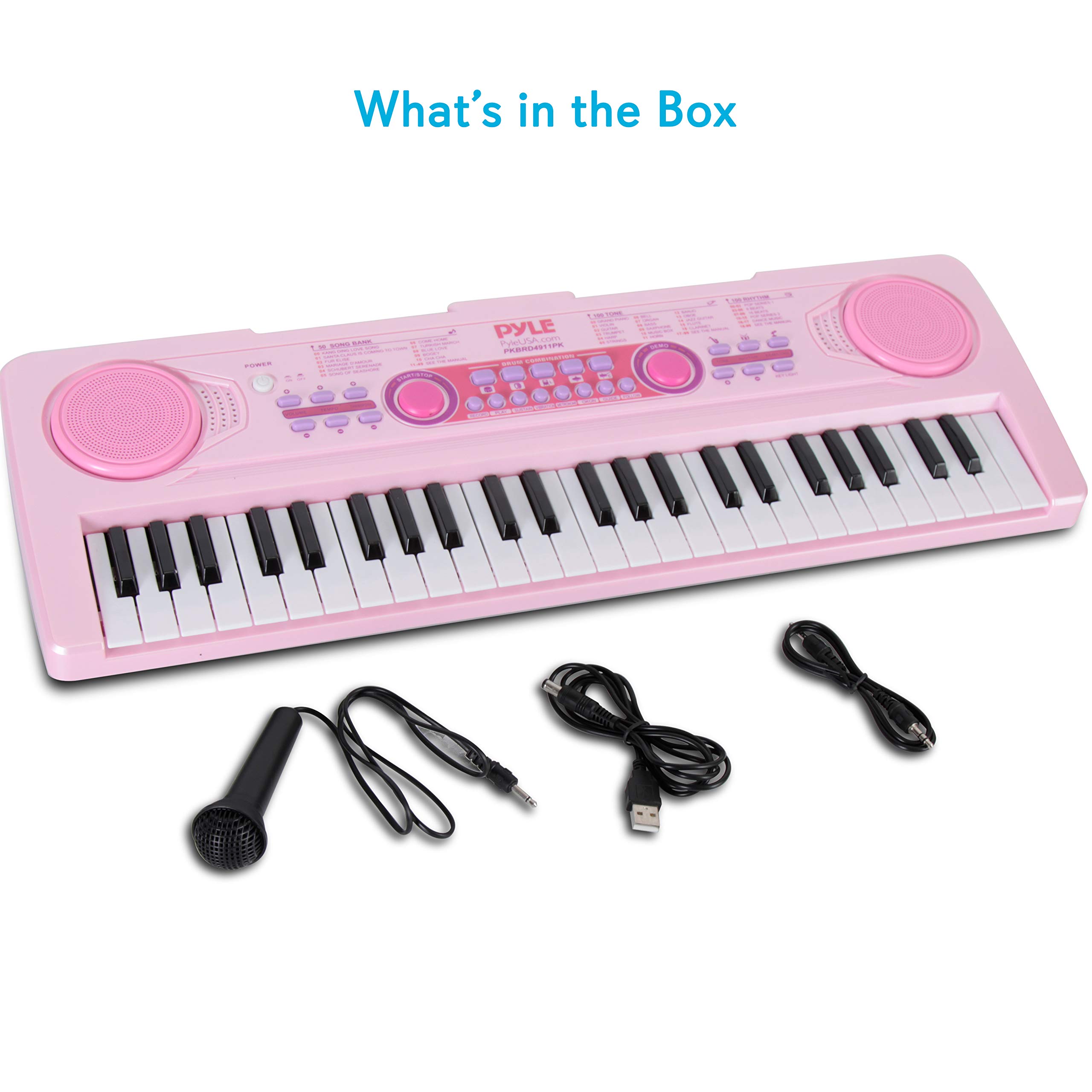 Electric Keyboard Piano for Kids-Portable 49 Key Electronic Musical ...