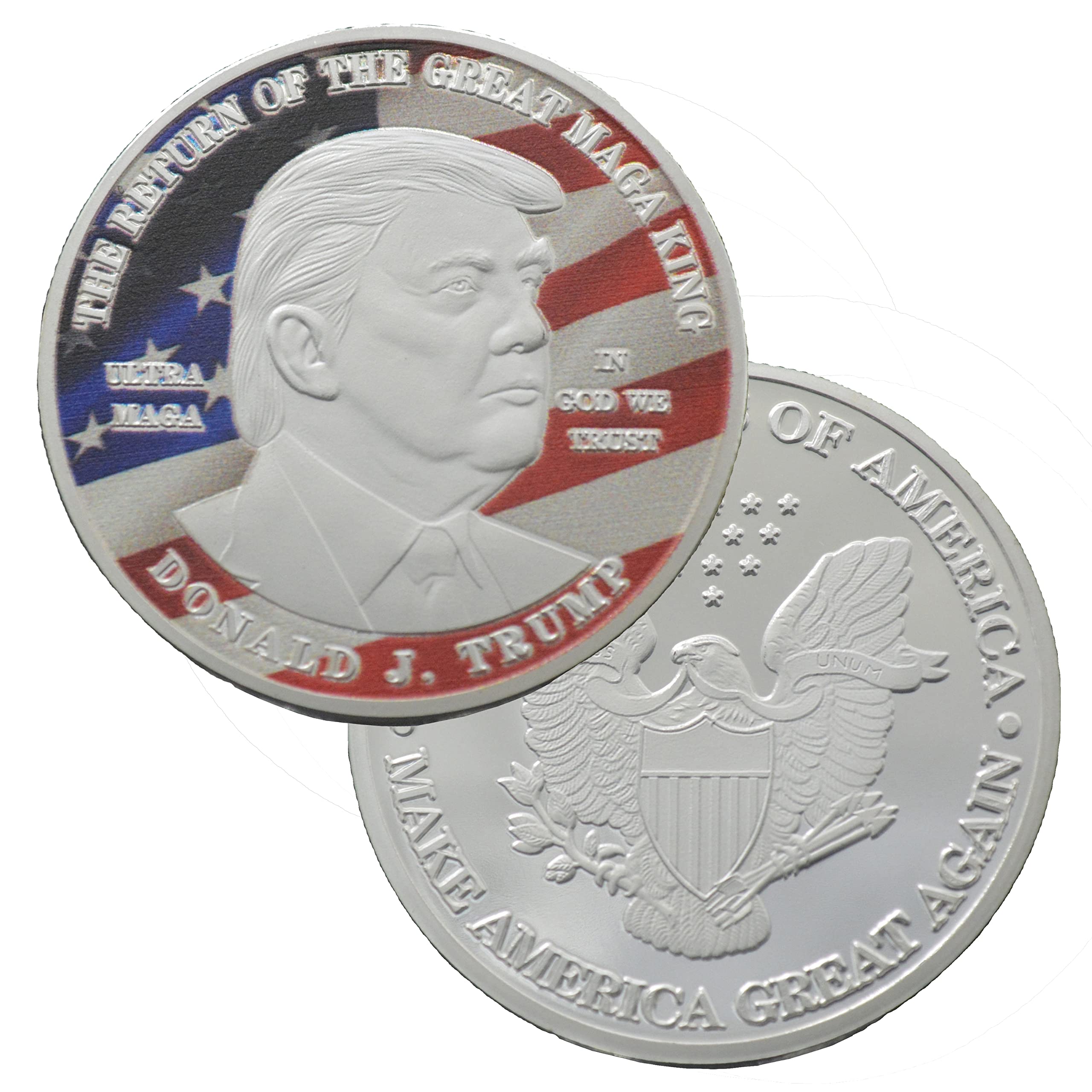 Mua The Return of The Great MAGA King Donald Trump Challenge Coin Ultra ...
