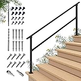 CHR Fence & Rail Hand Rails for Outdoor Steps, 3 Step Handrail & Indoor ...