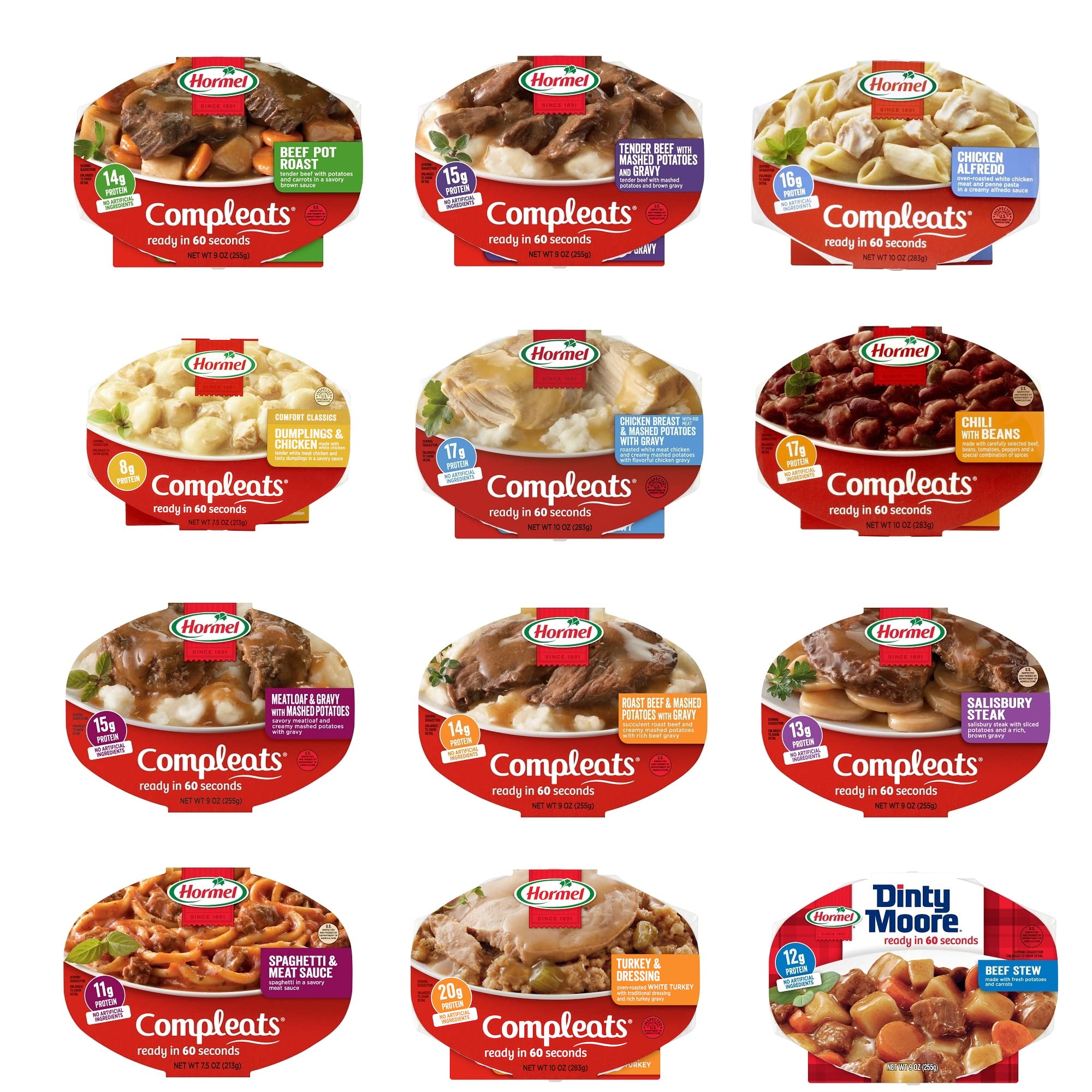 Mua Hormel Compleats Variety Pack- Includes 12 Different Flavors of Non ...
