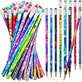 Amazon.com : Chinco 100 Pcs Wooden Pencil with Eraser Assortment ...