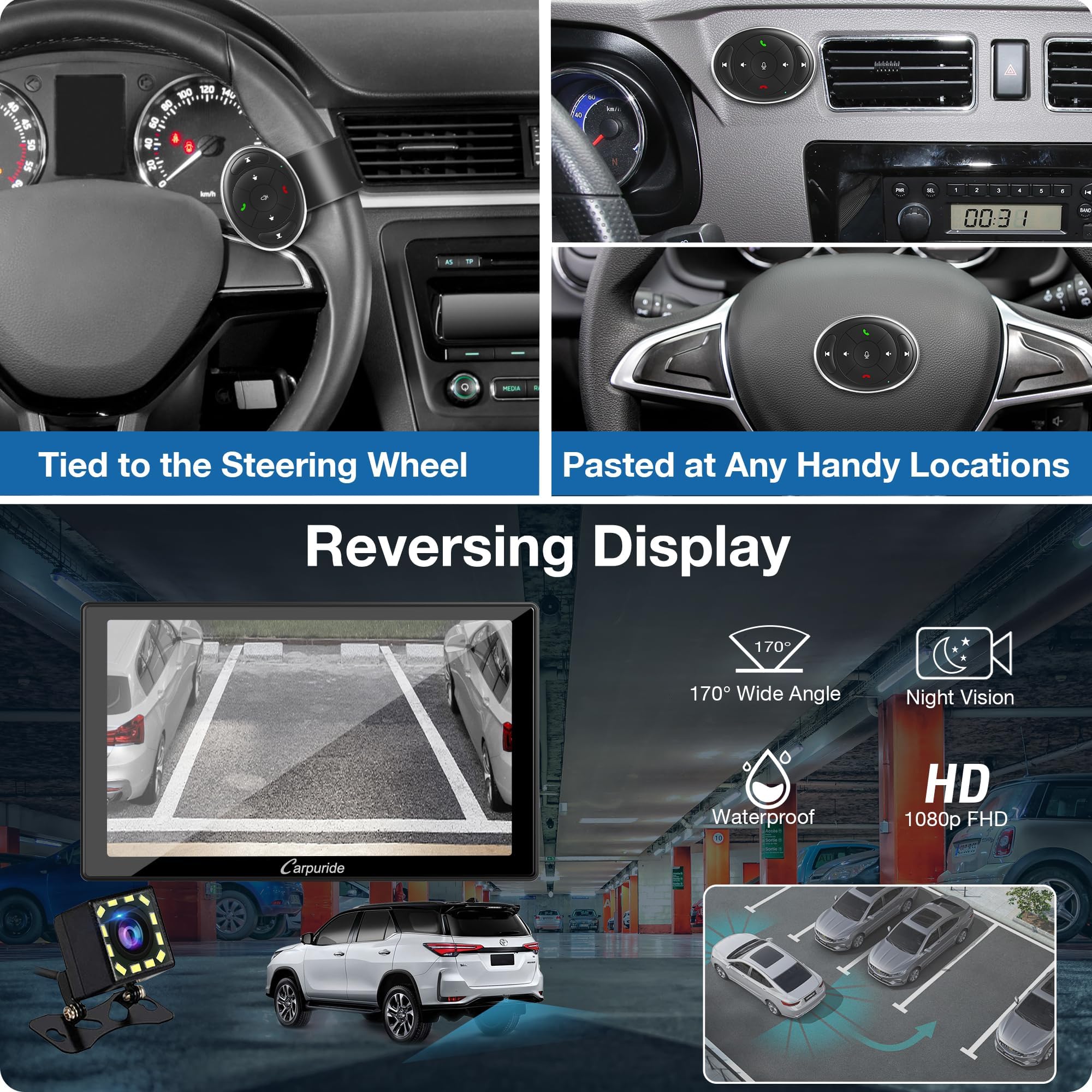 Mua [2024 Newest] Carpuride w901 Pro Portable Car BT Stereo, Wireless ...