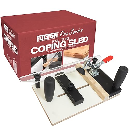 Fulton PRO Rail Guide Coping Sled for Router Table, Precise Clean ...