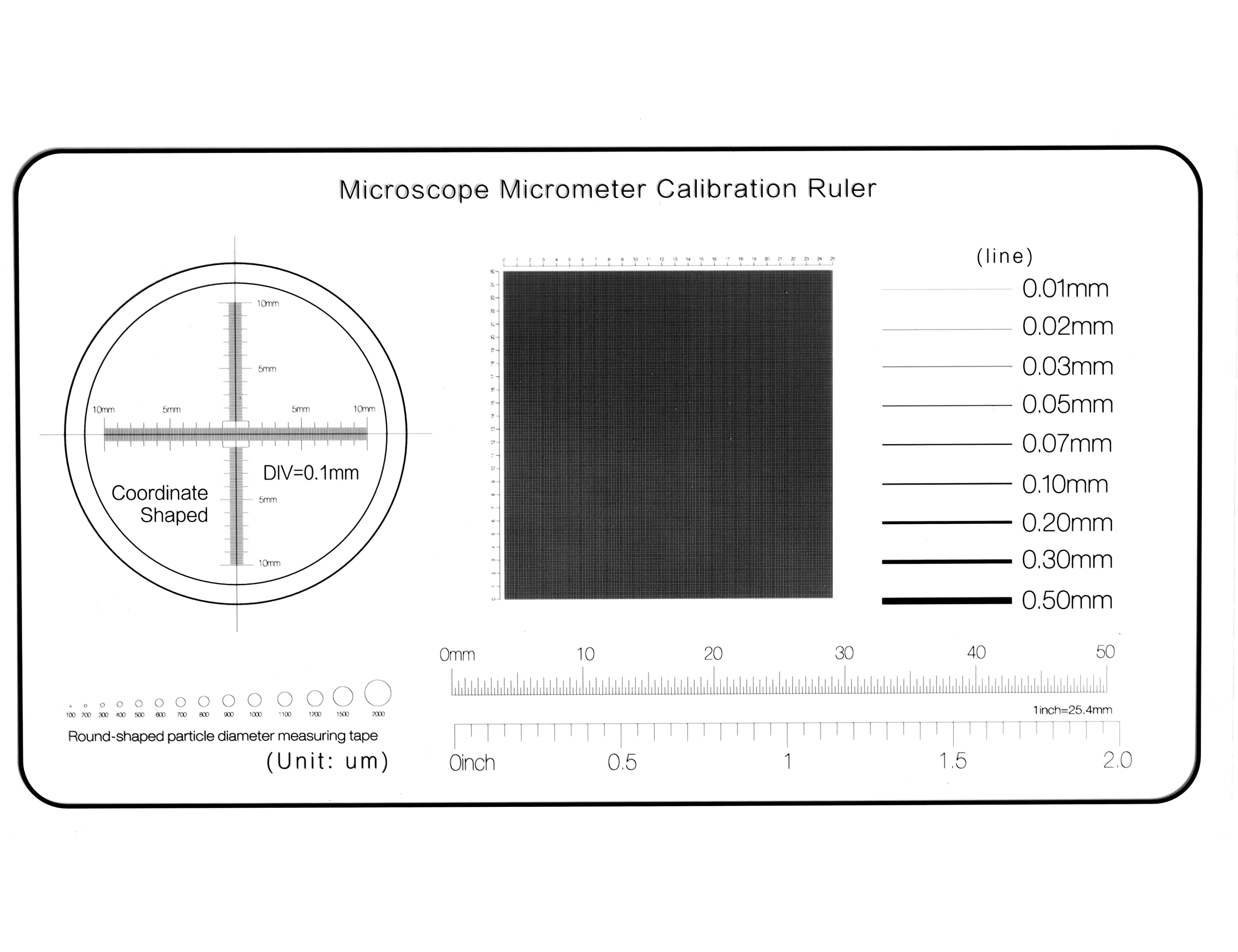 Mua TOSUKKI Multifunction Microscope Micrometer Calibration Ruler Slide ...