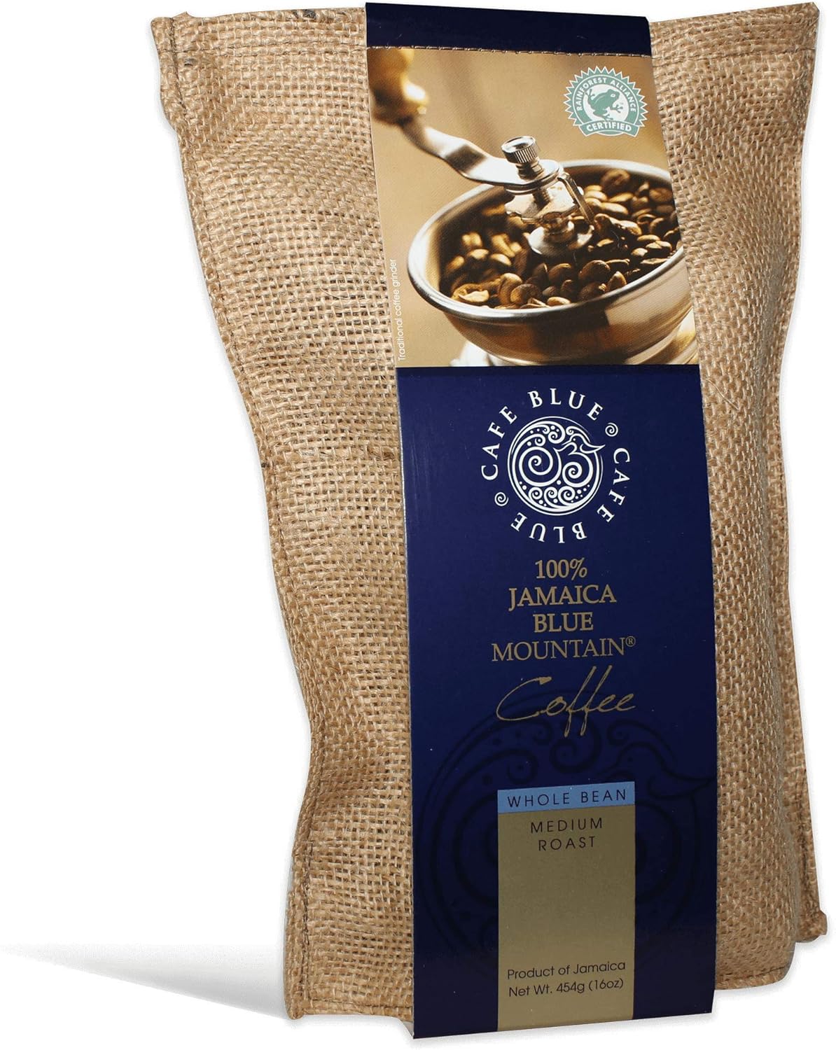 Cafe Blue 100% Jamaica Blue Mountain Coffee Beans (454g) – BigaMart