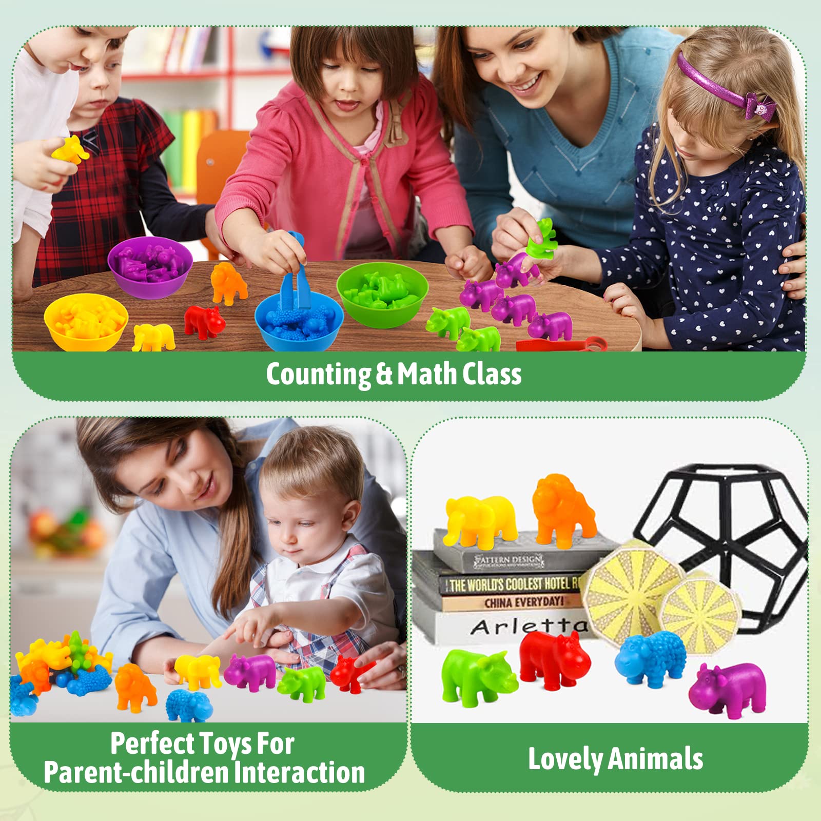Mua RAEQKS Counting Sorting Toys Matching Stacking Toys with Bowls ...
