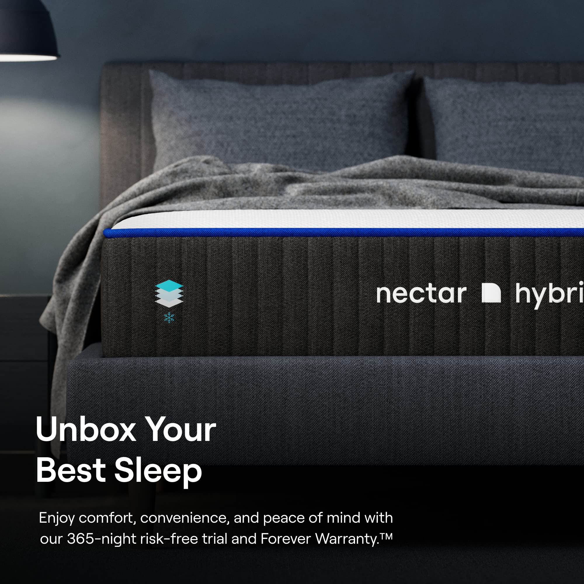 Nectar Hybrid Queen Mattress 12 Inch - Medium Firm Gel Memory Foam ...