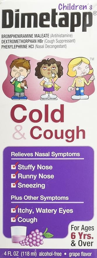 Amazon.com: Dimetapp DM Cold & Cough Elixir 4oz: Health & Personal Care