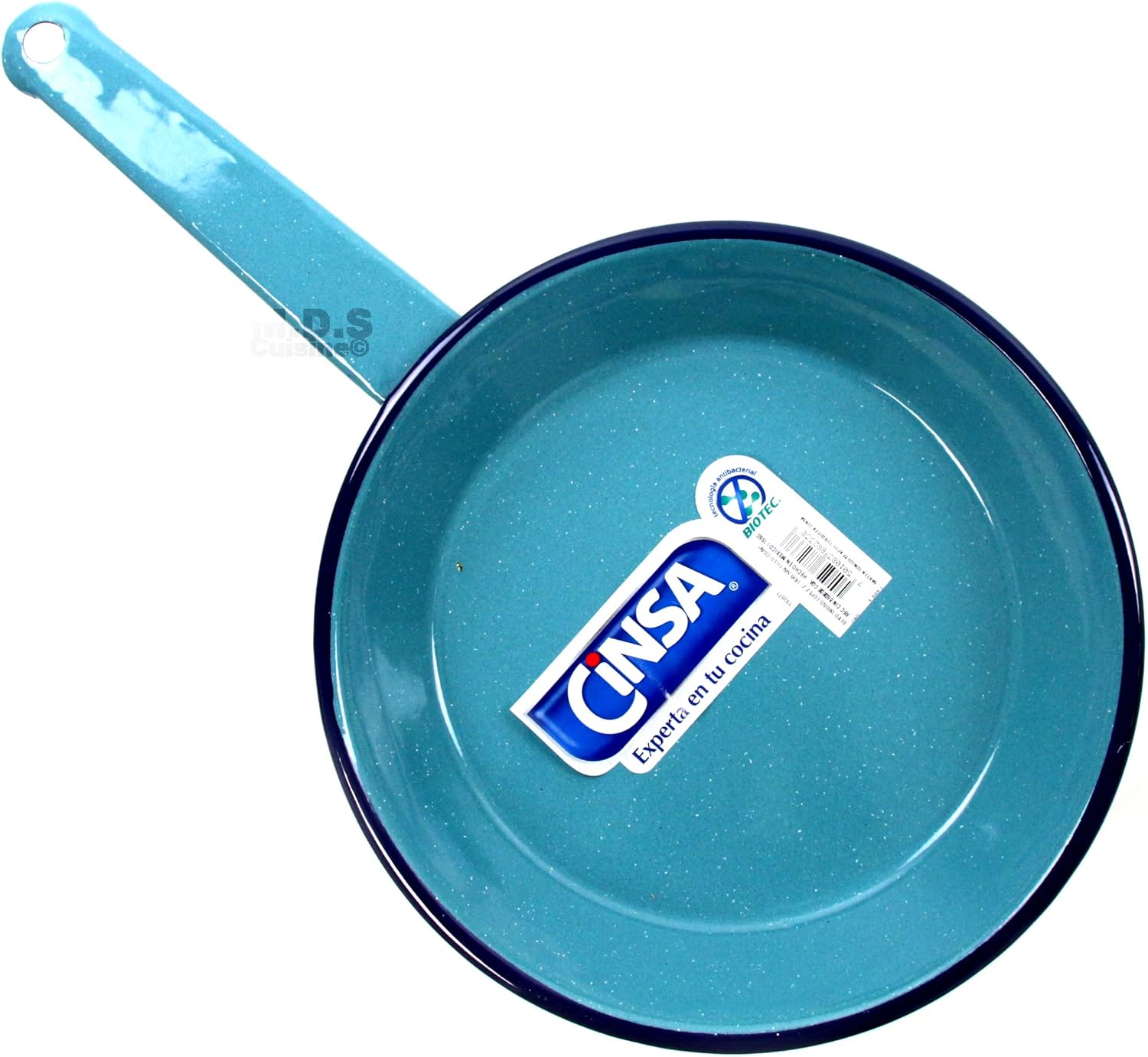 Amazon.com: Fry Pan Sarten de Peltre 9” Turquoise Speckled Enamel ...