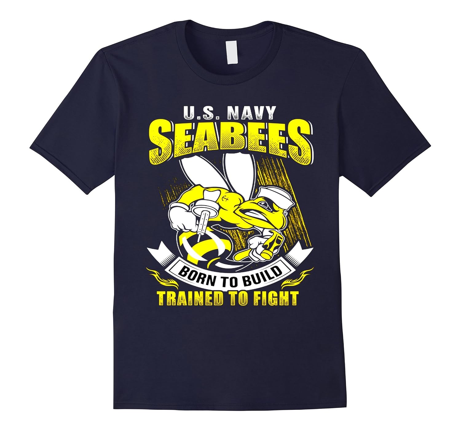 Seabees Born To Build T-shirt-Art – Artvinatee