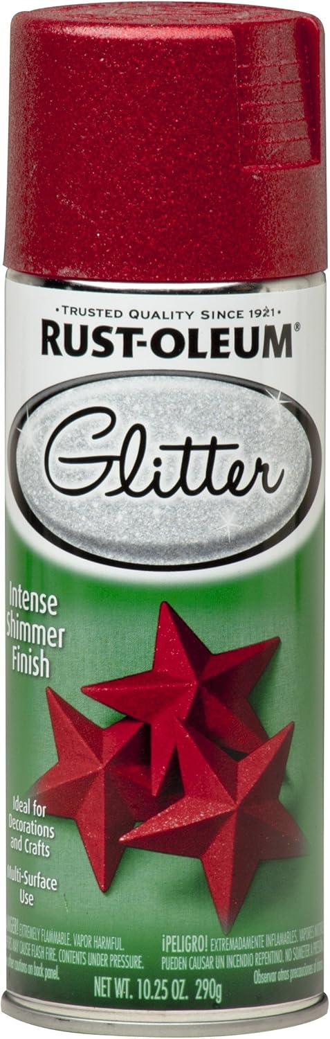 Rust-Oleum 268045 Spray Paint, Each, Red Glitter, Spray Paint - Amazon ...