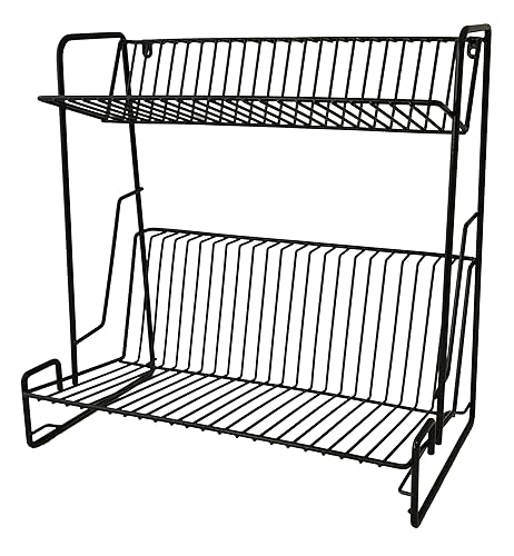 Delfinware Stainless Steel 2 Tier Plate Rack: Amazon.co.uk: Kitchen & Home