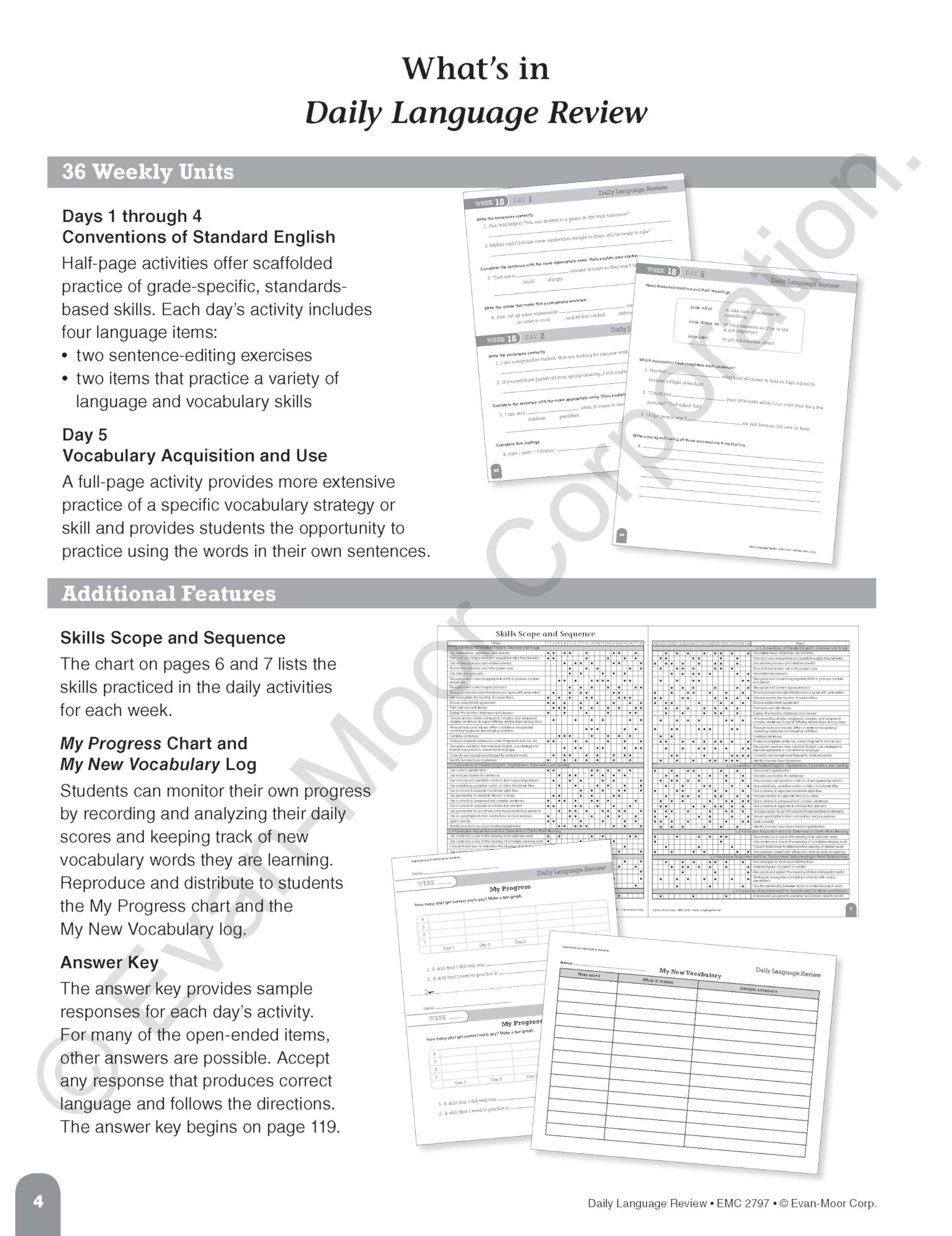 Mua Evan-Moor Daily Language Review, Grade 7 Actvities Homeschooling ...