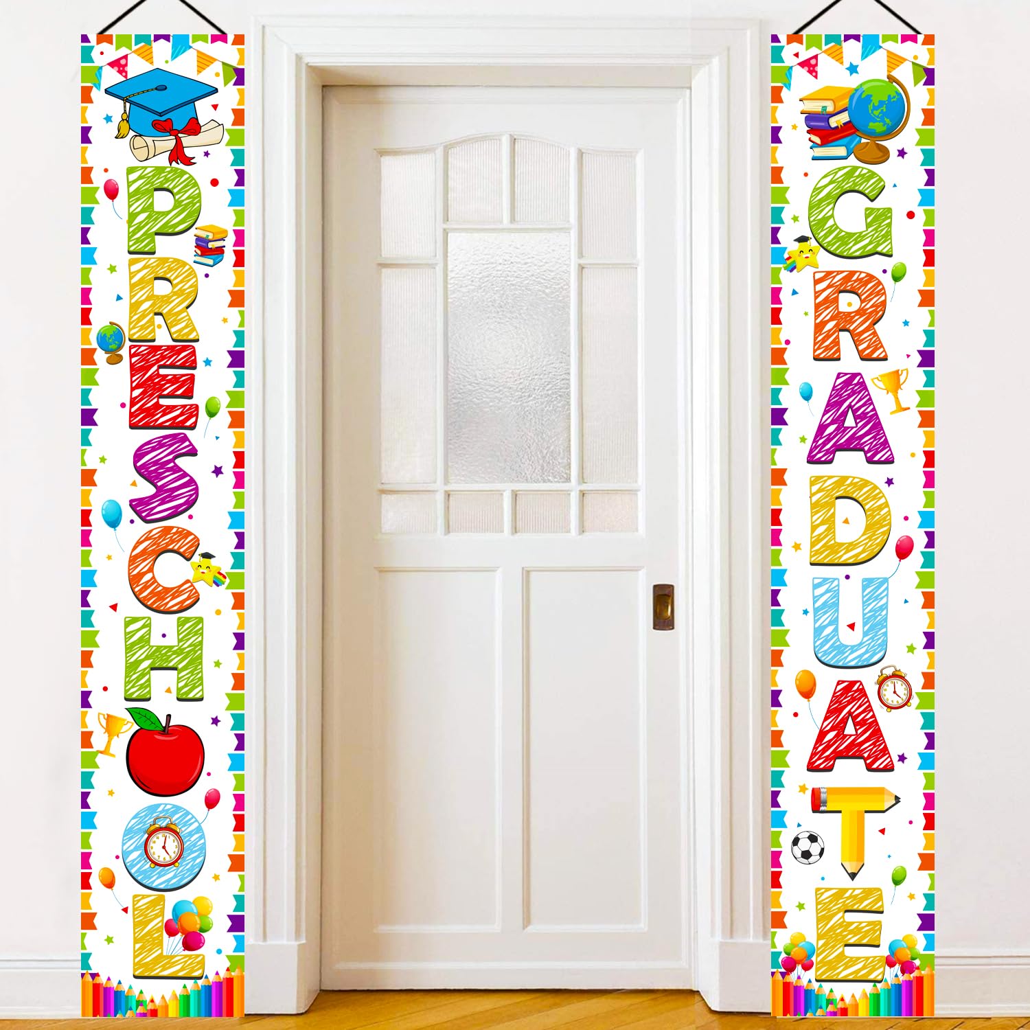 Preschool Graduation Decorations Porch Sign, Preschool Graduation ...