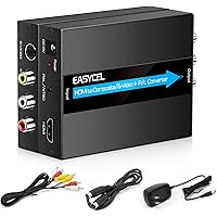 Amazon.com: HDMI to S-Video RCA Converter with S-Video and RCA Cables, EASYCEL HDMI Svideo ...