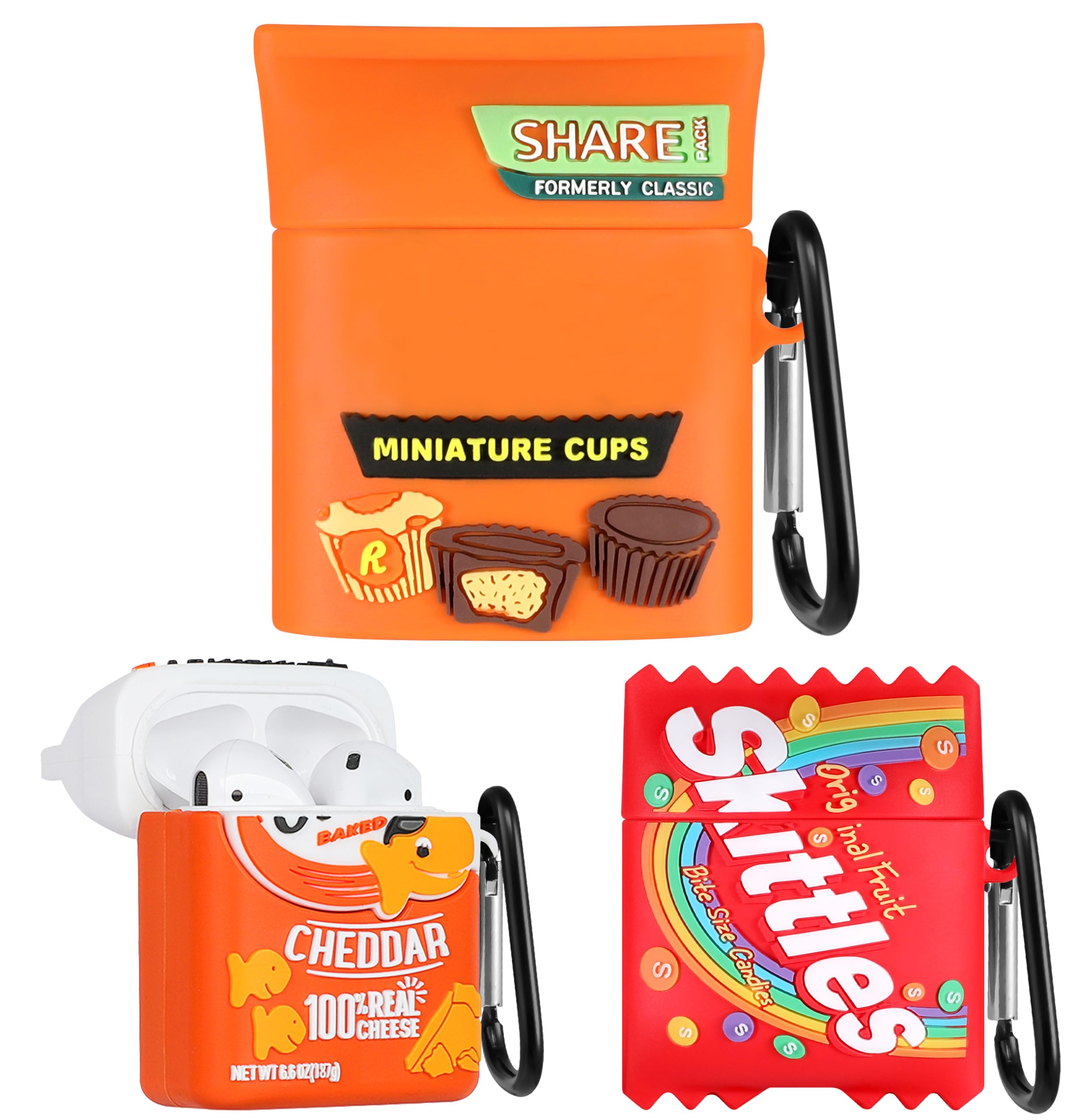 STSNano [3PACK] Cute Case for AirPods 1/2 Cases Funny Food Chocolate ...