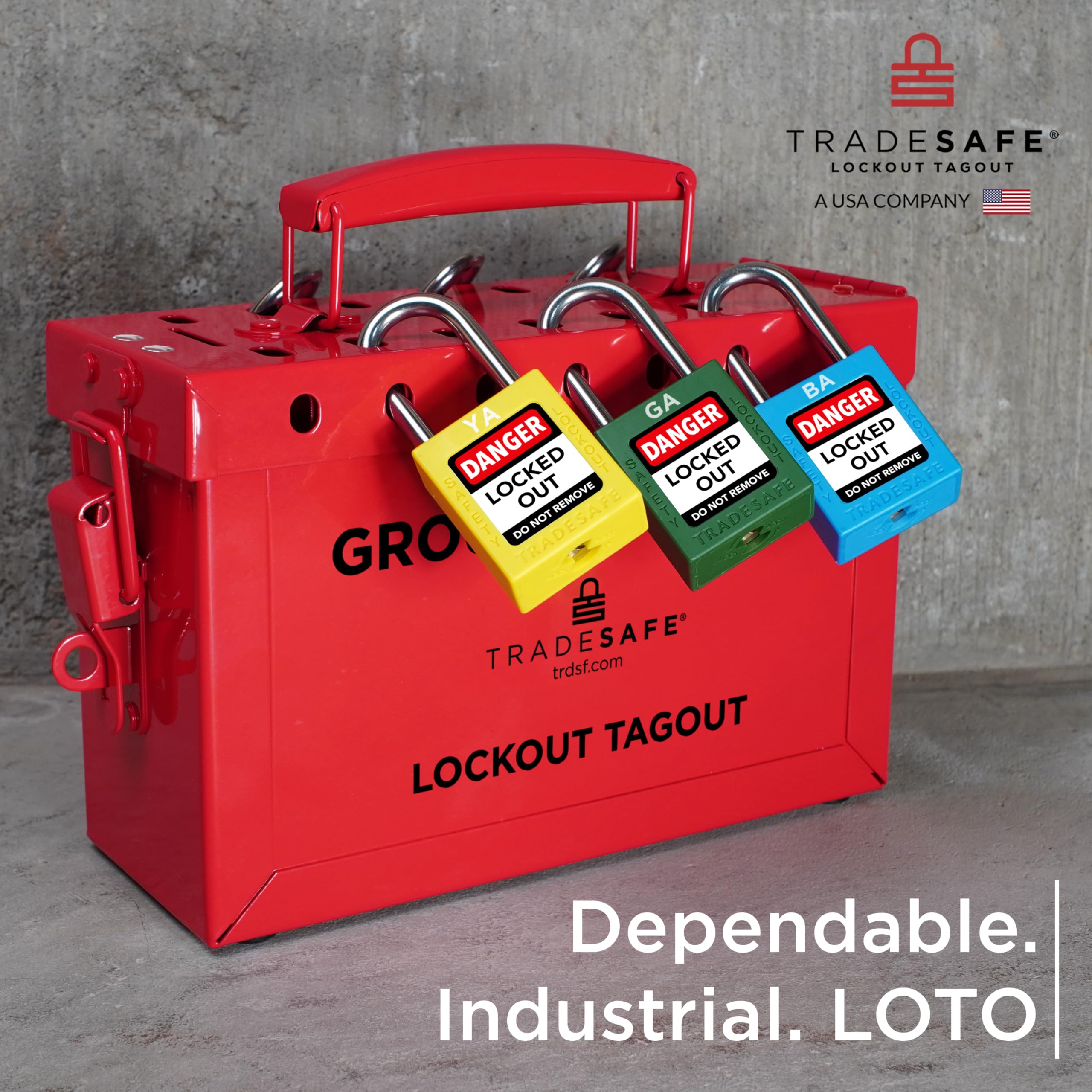 Mua TRADESAFE Lockout Tagout Group Lock Box - Premium Loto Group Box ...