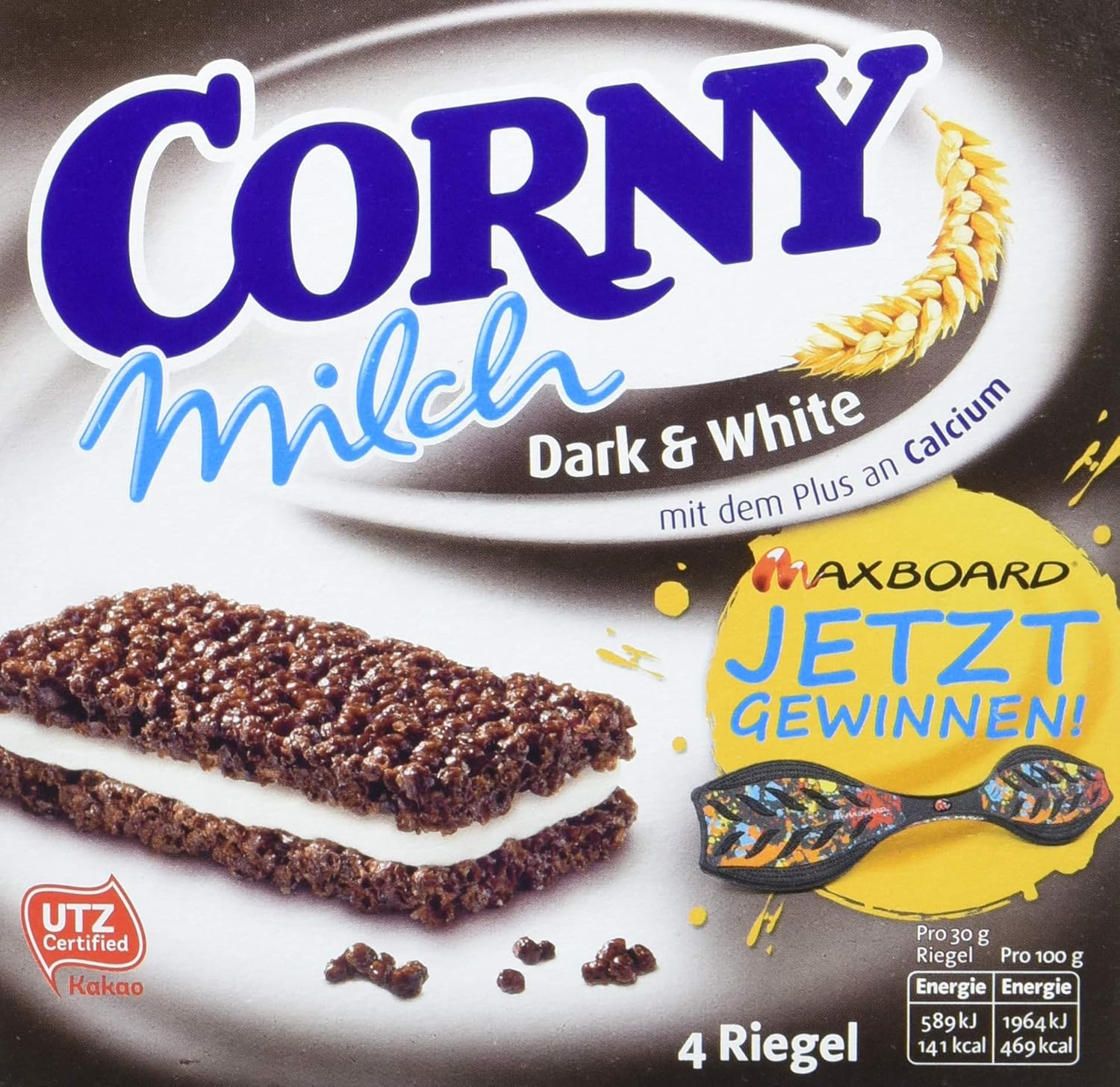 Corny Müsli-Riegel Dark & White, 8er Pack (8 x 148 g): Amazon.de ...