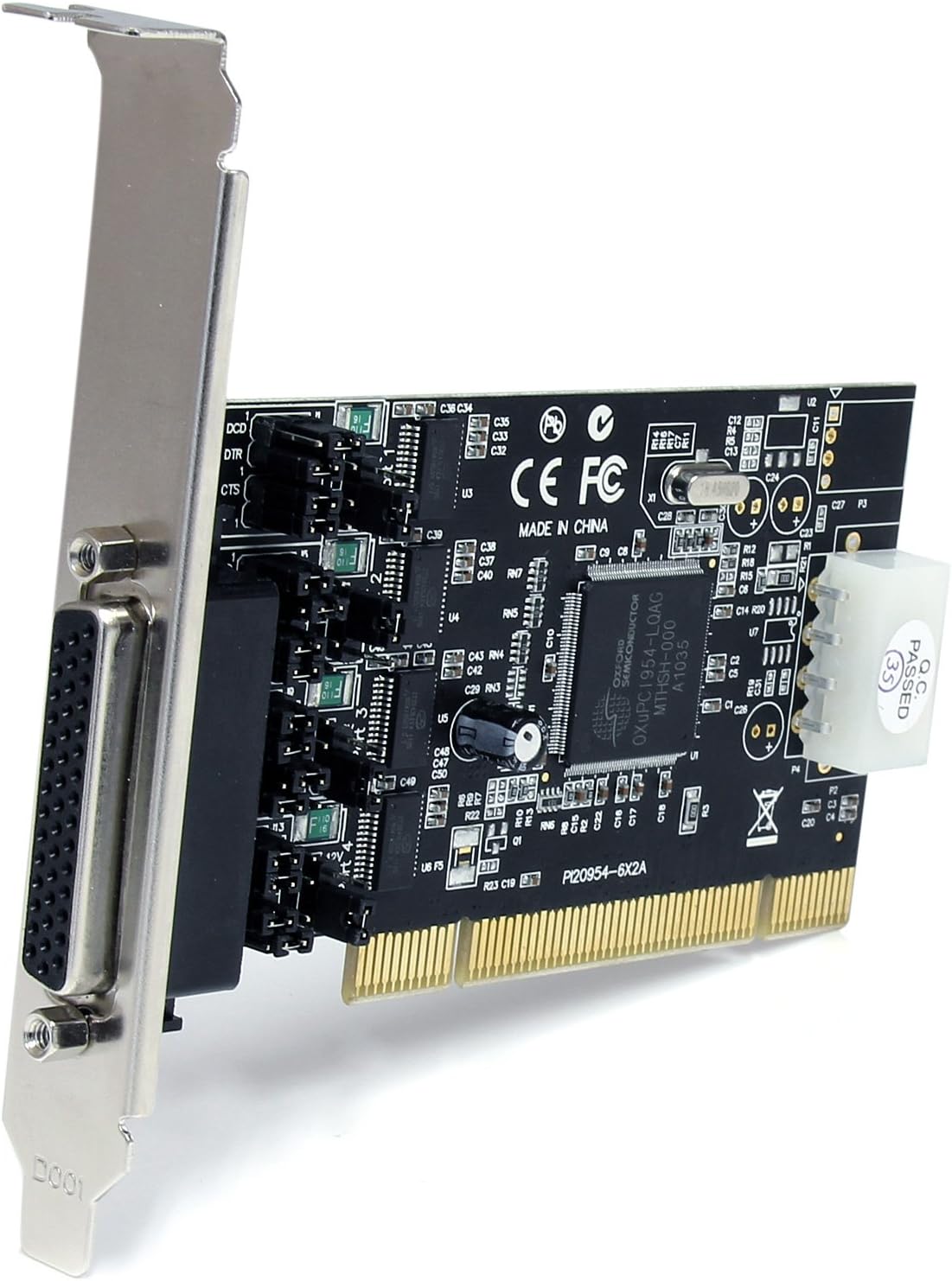 StarTech 4 Port RS232 PCI Serial Card Adapter with Power Output – PCI Serial Card – rs232 Card ...