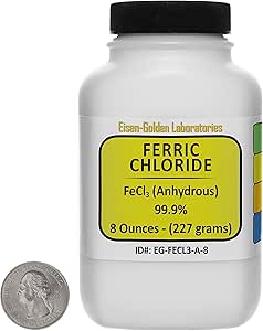 Ferric Chloride Anhydrous [FeCl3] 99.9% ACS Grade Powder 8 Oz in a ...