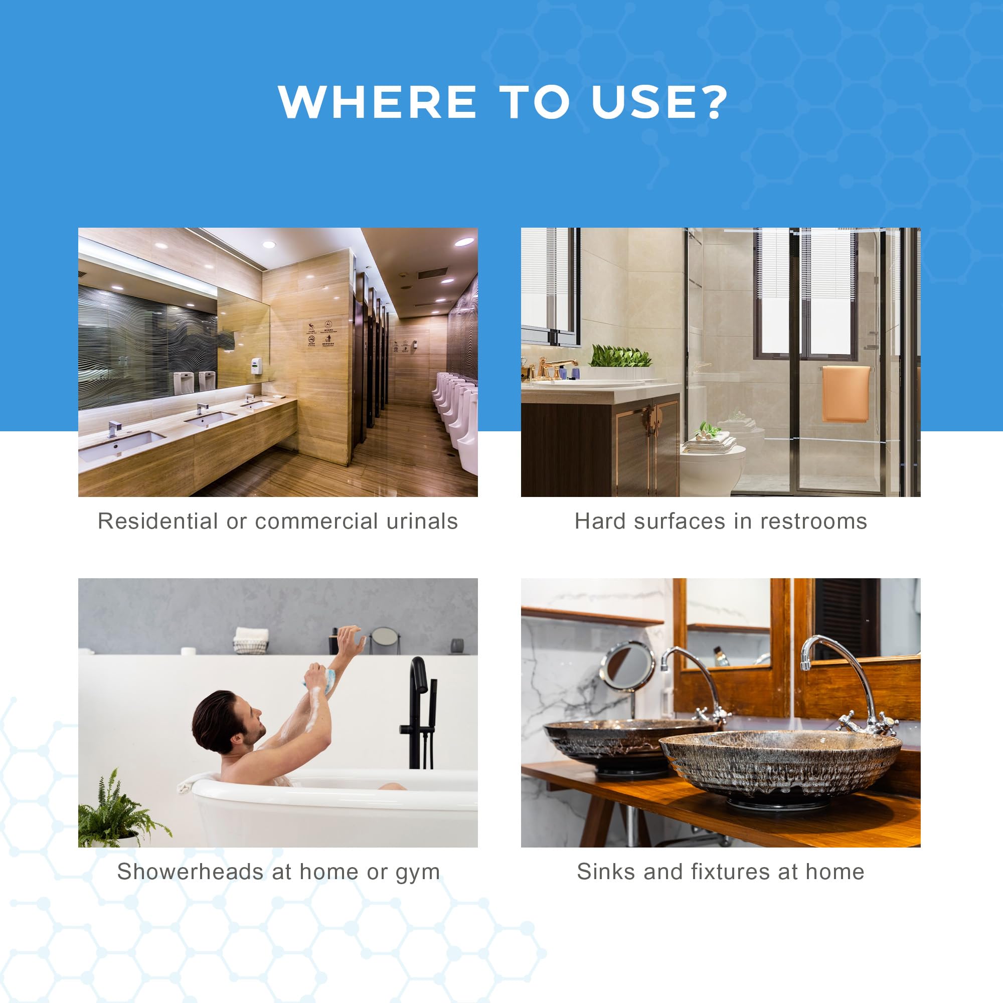 Mua Blitz, Professional Urinal & Toilet Cleaner, Disintegrates Uric ...