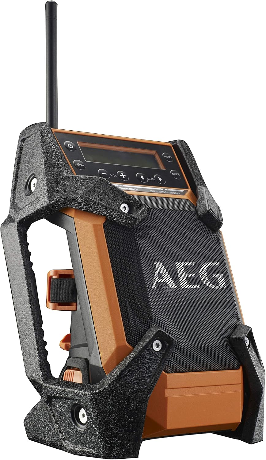 AEG Construction site radio with DAB+ FM 18 V for mains or battery ...
