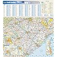 Amazon.com : South Carolina State Wall Map - 16.5" x 18.5" Matte ...