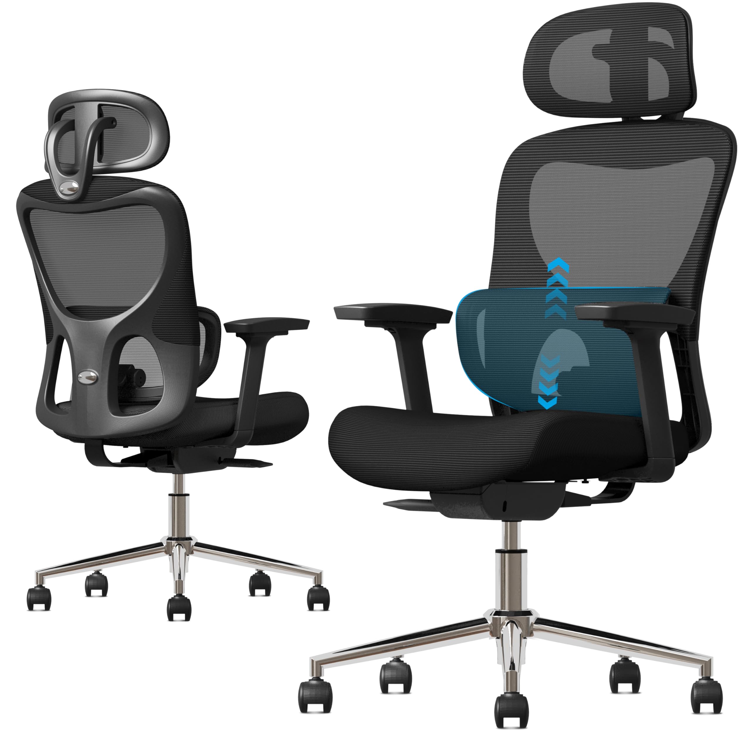 Mua GABRYLLY Ergonomic Mesh Office Chair, Swivel Desk Chair with ...