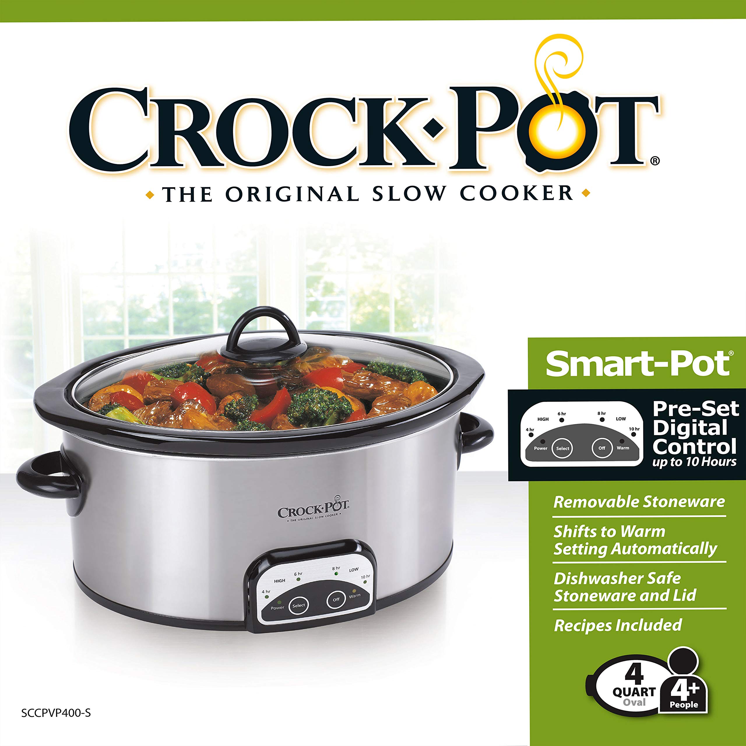 Mua Crock-Pot 4-Quart Smart-Pot Programmable Slow Cooker, Silver trên ...