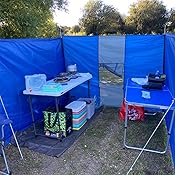Andes Large Blue Camping Windbreak Beach Windshield Shelter With Window ...