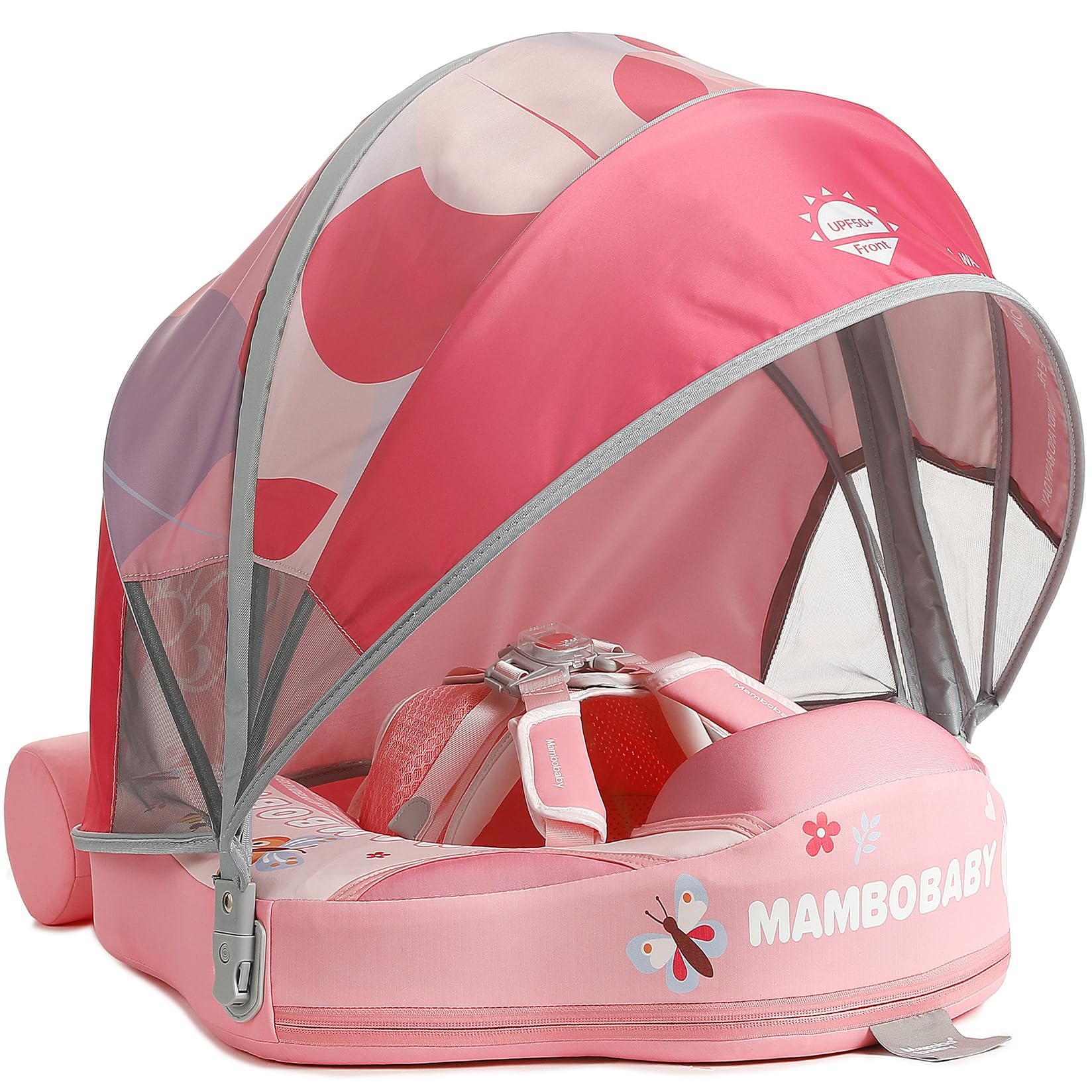 Mambobaby Float with Canopy Size Improved Non Inflatable Infant Baby ...