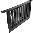Canplas Industries-16" x 9" Black Rectangular Vinyl Standard Foundation Vent with Screen (Price ...