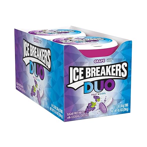 Ice Breakers Sugar free mints with cooling crystal, Duo Fruit + Cool ...