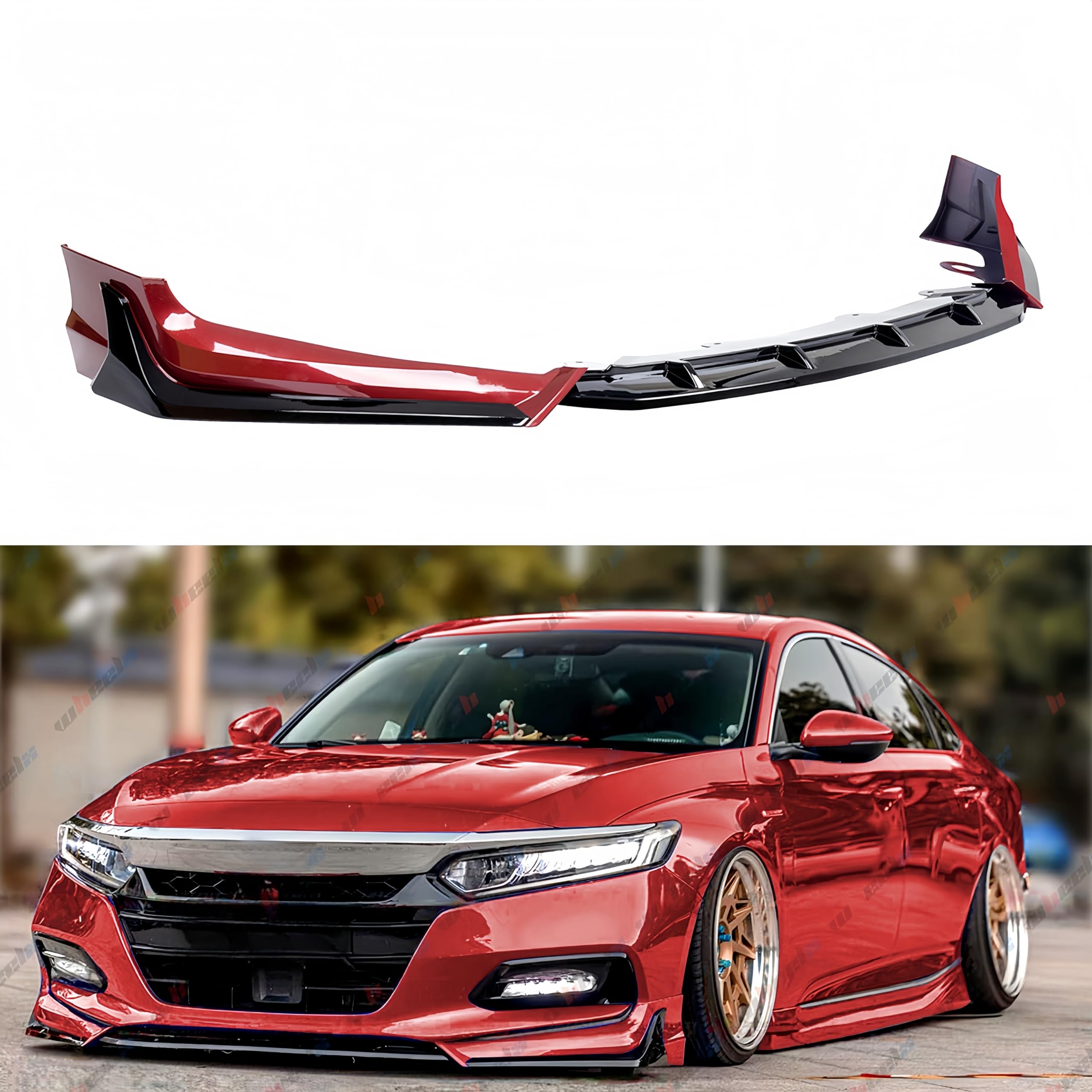 WheelX Front Bumper Lip Compatible with 2018-2020 Honda Accord, ACR JDM ...