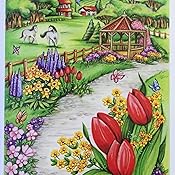 Amazon.com: Creative Haven Spring Scenes Coloring Book (Creative Haven ...