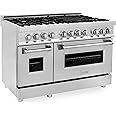 Amazon.com: ZLINE 48" 6.0 cu. ft. Dual Fuel Range with Gas Stove and ...
