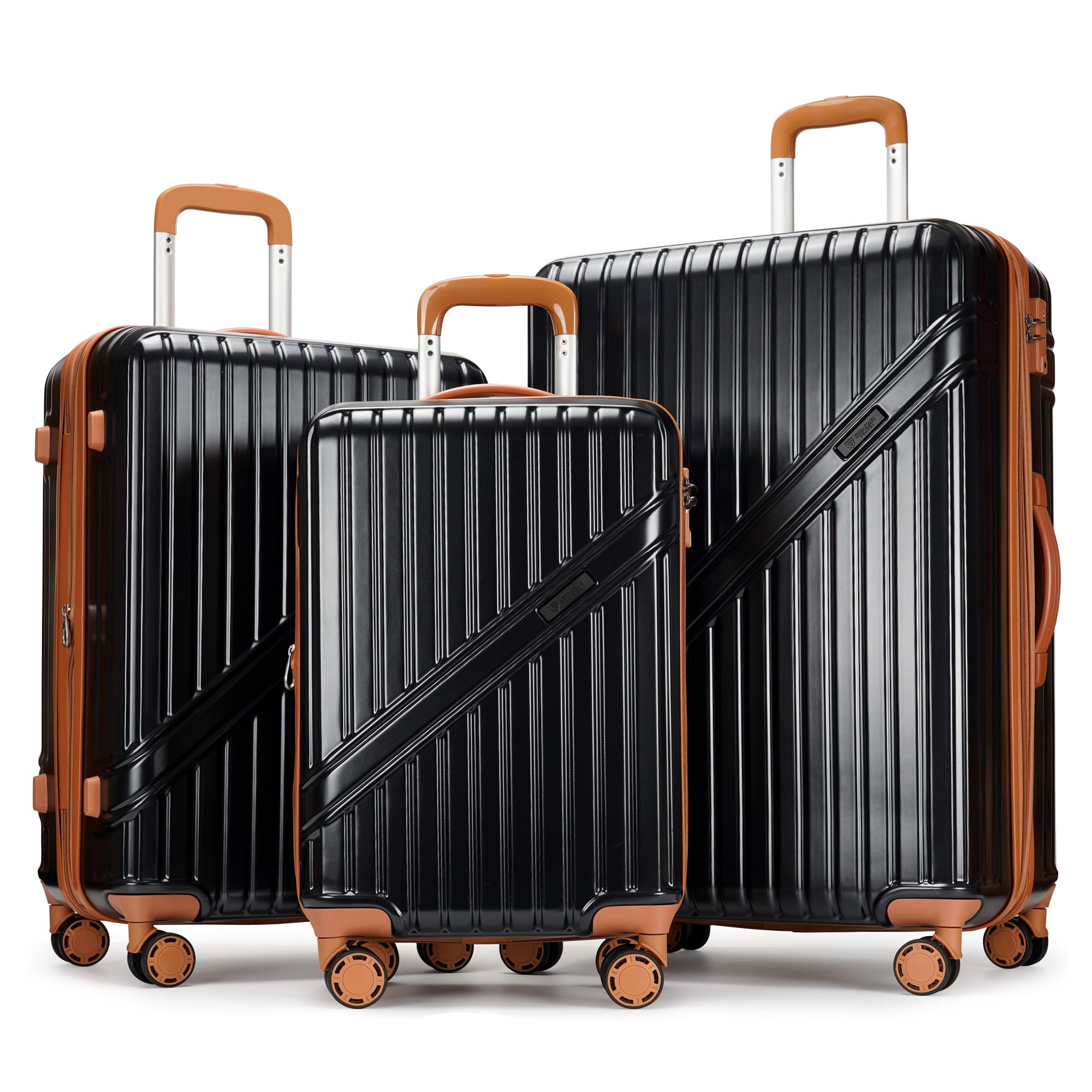 PRIMICIA GinzaTravel Luggage Sets 3-Piece Expandable Suitcases with ...