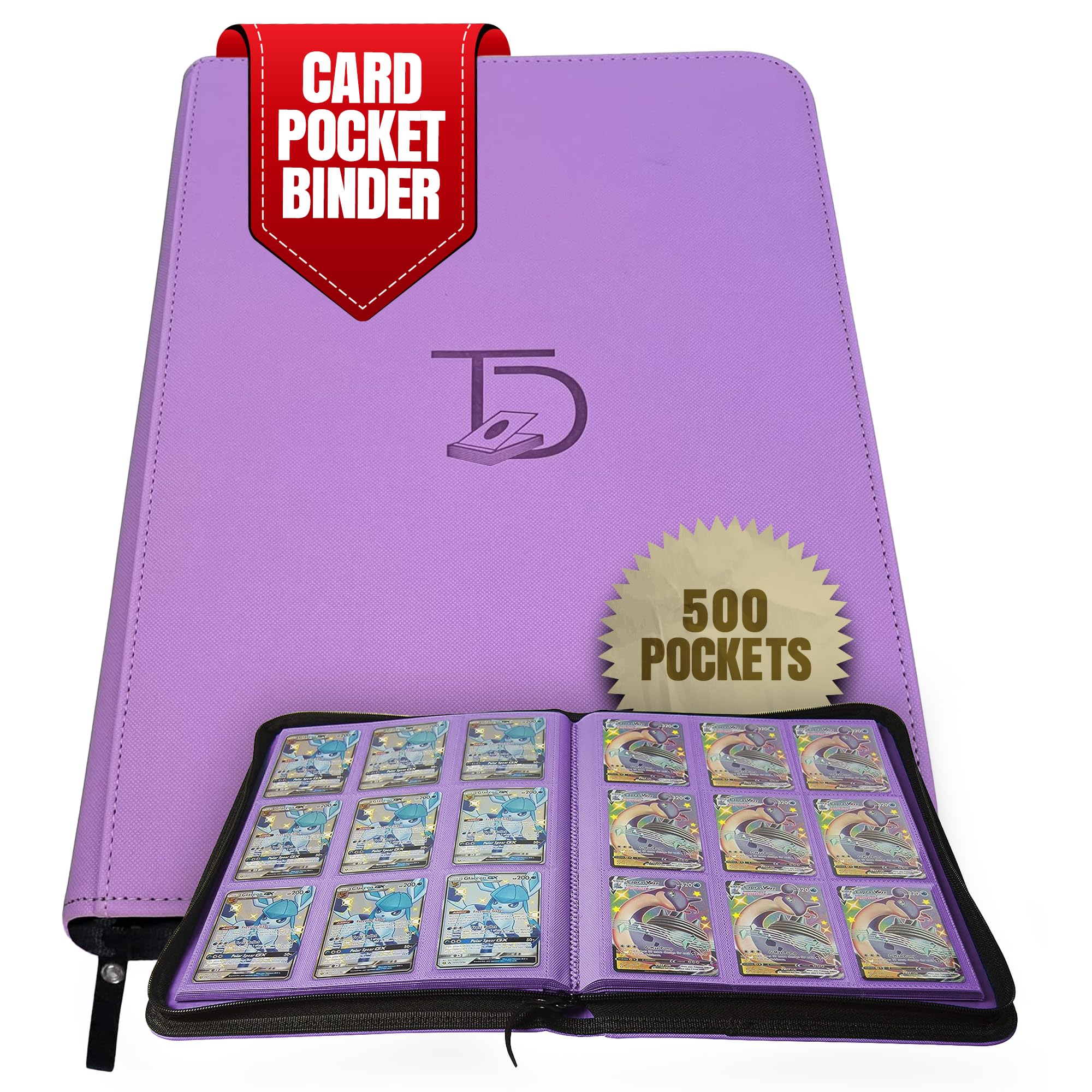 TopDeck 500 Card Binder Pro, Purple, Leather, Nostalgic Elegance for ...